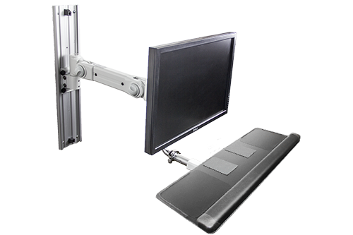 LCD Monitor Arms Track-System Applications